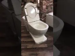 China Contemporary Wall Hung Toilet with UF Toilet Seat for Bathroom Standard Ceramic Sanitary Ware Bowl Set American Standard Wall Hung Toilet for sale