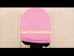 China Dusty Blue Wedding Arch Backdrop Cover 4FT-8FT Spandex Material for Ceremonies & Parties for sale