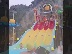 China Outdoor Play Water Park Equipment Water Playground Kids Outdoor Playground Water Park Plastic Slides for Sale for sale