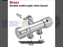 China G1/2 Brass Angle Valve For Toilet Bathroom Bibcock Water Tap Modern for sale