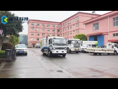 China 3.8m3 Pure Electric Fence Cleaning Truck Road Cleaner Vehicle ZBJ5120GQXHBEV for sale