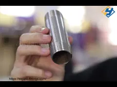 Stainless Steel Screwed Pipe Fittings Ss 304/316 Threaded End Long Nipple/ Barrel Pipe Nipple