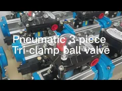 China Sanitary Single Acting Pneumatic Actuator Valve Food Grade SUS304 Tri Clamp For Milk for sale