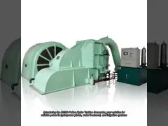 Generatore a turbina Pelton monofase per centrali idroelettriche 400V-10500V