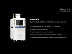 Máquina dispensadora de pegamento termofusible SMT PCBA para relleno inferior, equipo de dispensación en línea