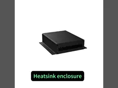 China 82*28*100mm Black Aluminum Heatsink Enclosure For Electronic Project Box With Wall-mount for sale