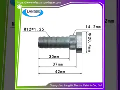 Cina EZGO Golf Cart Pneumatici Bolt Nut Parti Rotonde E Testa Quadrata Stili in vendita