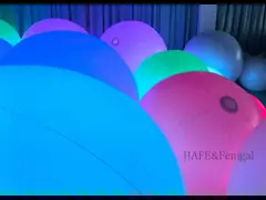 4ft Tap-To-Change-Color LED RGB Interactive Balloon Light: Ideal LED Crowd Balls for Events