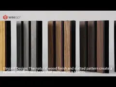 Eco Friendly Acoustic Wood Slat Panels Sound Absorbing 2400mm E0 Grade