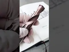 China Custom D16mm Thru Coolant Carbide Drill Bit Bronze Coating For Metal Steel Drilling for sale