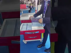 emergency trolley in red