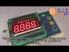 Green/Red 4 Digit 7 Segment LED Display for Air conditioner controller