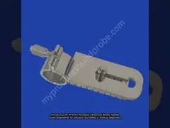 Reusable Ultrasound Biopsy Needle Guide for GE ERB E7C8L-RS Biplane Ultrasound Probe