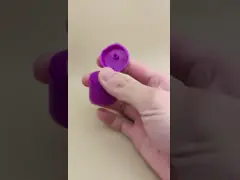 Nice Design Purple Plastic Round Smooth Cap for Cosmetic Bottles