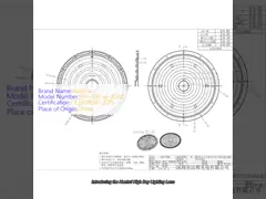 60°/90°/120° High Bay Lighting Lens 184×9.5mm Size High Transmittance Waterproof Lens