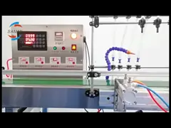 China Simple Operation Automatic Four Head Filling Machine Oral Liquid Filling Machine for Milk Juice Soy Sauce Vinegar for sale