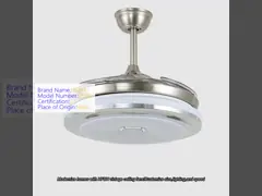 Ventiladores de techo caseros de época de tamaño personalizado Ventilador de techo de montaje moderno con luz