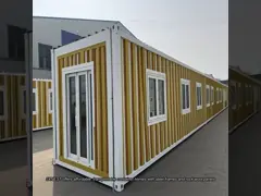Container Hotel Fast Assembly Container House with Steel Frame and Rock Wool Sandwich Panel