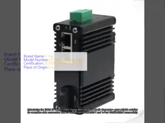 Mini Industrial 2-Port 10/100/1000Base-TX to 1000Base-X Media Converter