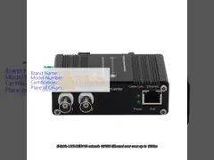 DIN-Rail Industrial 10/100Base-TX Ethernet over Coax Extender