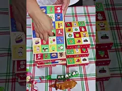 China Christmas Calendar Blind Box Empty Gift Boxes Poke Fun Holiday Surprise Package for sale