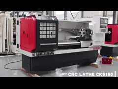 CK6150 Horizontal CNC Lathe Machine 1500mm Cnc Turning Machine 4 Station Flat Bed Lathe
