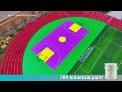 Fireproof Basketball Tennis Court Floor Paint , Seamless Acrylic Floor Coating