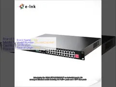 Industrial L2+ Rackmount 24-Port 10/100/1000T 802.3at PoE + 4-Port 1000X SFP Managed Ethernet Switch