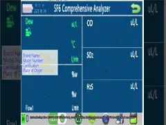 재활용, 순도, 미량 수분, 분해 생성물 KS30-R-6 기능을 갖춘 지능형 SF6 종합 테스터