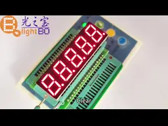 家電製品用赤色5桁7セグメントLEDディスプレイ