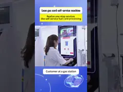 Self service kiosk use in gas station