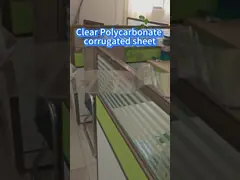 China High Impact Resistance Plastic Polycarbonate corrugated Sheet for Roof and Wall Building Materials Weather Resistant for sale
