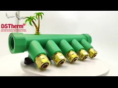 Cina Collettori PPR con valvola a sfera per acqua calda, rossi, a 5 vie, logo e colore personalizzati, 25mm in vendita