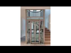 China Elegant Semicircular Home Elevator | Gearless Traction Lift for sale