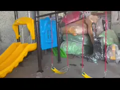Amusement Park Play Equipment Hot Sale Plastic Slide with Swing Set Manufacturer Kids Outdoor Playgr