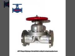 Valvola a membrana flangiata per acqua, vapore, olio, certificata ISO