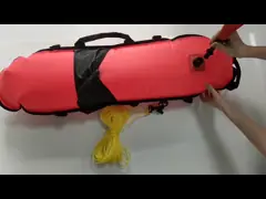 China 210D Nylon Surface Marker Buoy PVC Inflatable Spearfishing Floats And Buoys With Dive Flag for sale