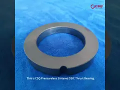 Cina Parti di cuscinetti SSIC senza pressione sinterizzate personalizzate Disco di spinta per pompe in vendita