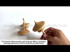 China Custom Wooden Spinning Tops Set - Montessori Toy for Kids & Adults for sale