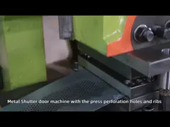 7.5KW Shutter Door Roll Forming Machine GCr15 Steel Roller Blind Tube Production Line