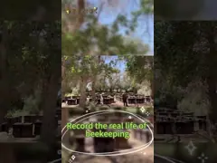 China Three Layer Cotton Mesh Goatskin Beekeeping Gloves with White Short  Sleeve for sale