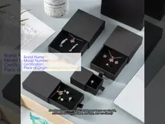 Kraft Paper Jewelry Boxes Packaging For Rings Necklaces Earrings Bracelets