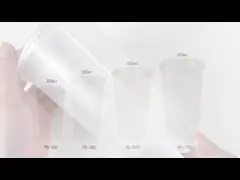 China Custom Split Double Milk Tea Cup Take Away Plastic Cup with Lid for sale