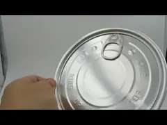 China Customizable Aluminum Easy-Open Lid Y502 for Packaging of Dry Goods and Lubricants with White and Yellow Coating for sale