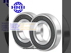 HRB 6208-2RZ 40x80x18mm  Low Noise Long Life Deep Groove Ball Bearing For African Market Manufacturers