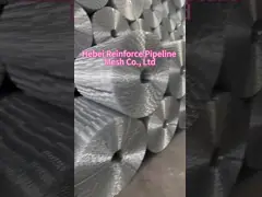 China Six Lines Pipeline Reinforced Welded Wire Mesh Anti Rust For Oil And Gas for sale