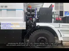 High efficiency  Mining Truck 125 Ton 528kWh With Long Drive Range