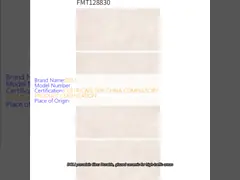 Glazed Ceramic Tile Indoor Porcelain Tile Panels for High Traffic Areas