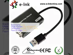 China Single Port USB3.0 to Gigabit SFP Fiber Ethernet Media Converter for sale