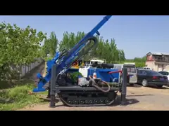 0-80 Rpm Dth Crawler Mounted Drill Rig 280 Meters Depth